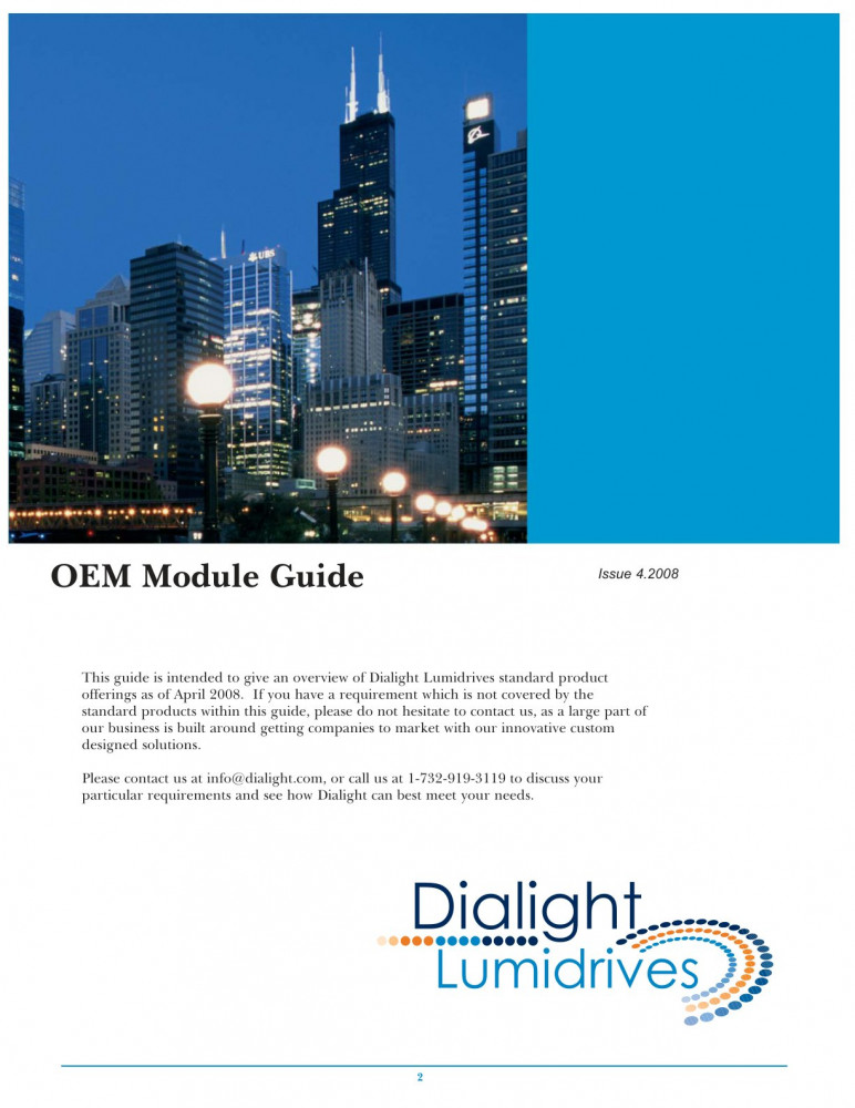 Dialight OPC11OVAL technical document page 3