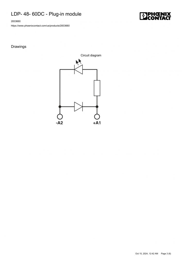 Phoenix Contact 2833660 circuit documentation