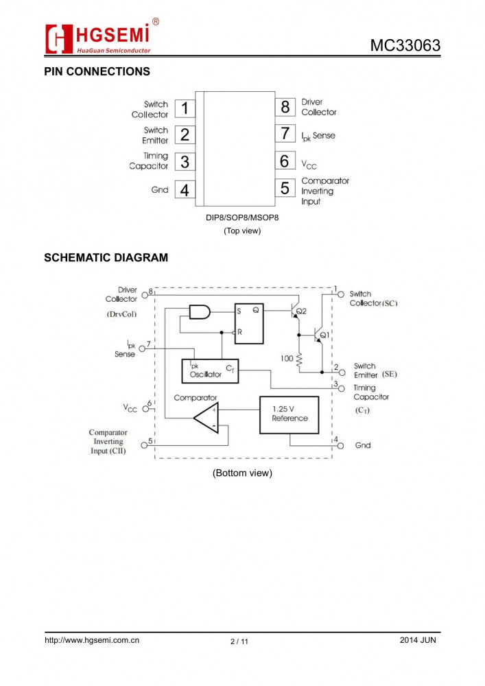 MC33063N datasheet page 2