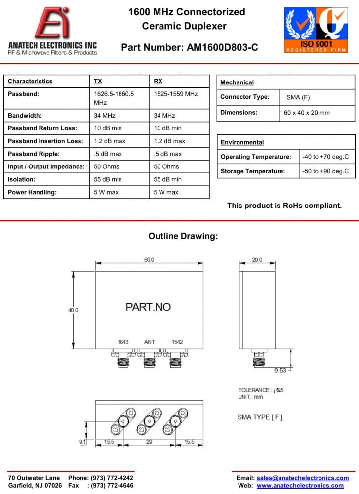 AM1600D803-C technical document page