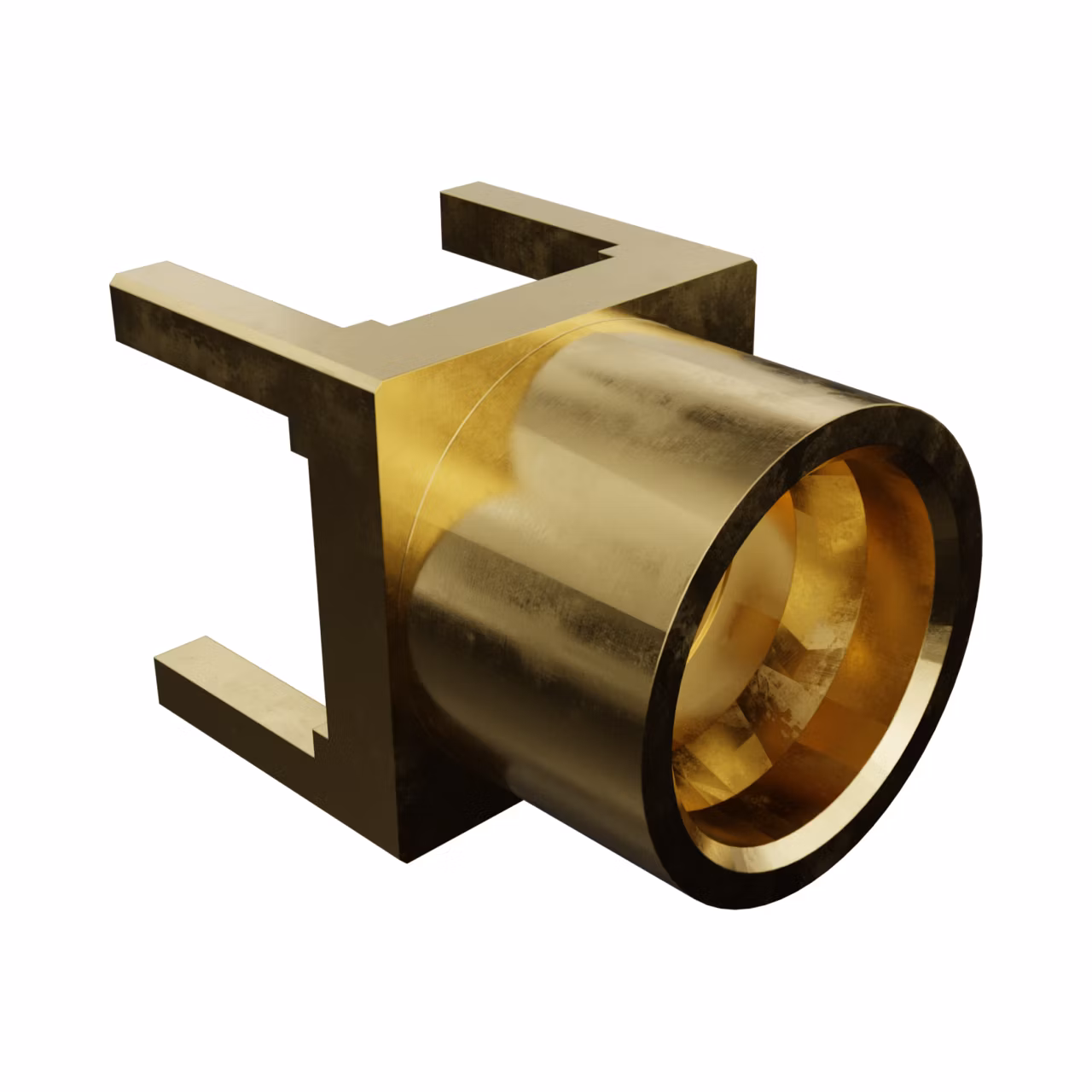 SMP-MAX Plug, Straight, Detent, PCB, Through Hole, 3.35mm Leg Length, One Piece Per Bag, 50 Ohms for sale