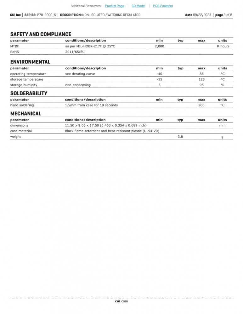 CUI P78X2-2000-S datasheet page 3