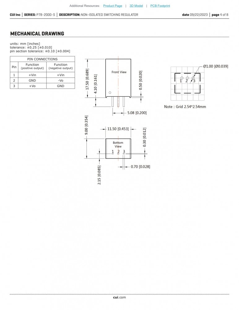 CUI P78X2-2000-S datasheet page 4