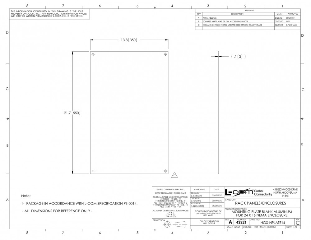 HGX-NPLATE14 technical document preview