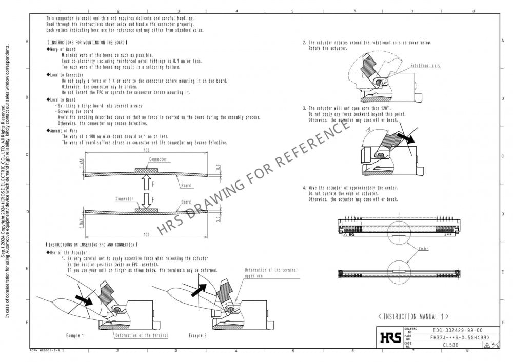 HRS FH33J-4S-0.5SH(99) instruction page 4