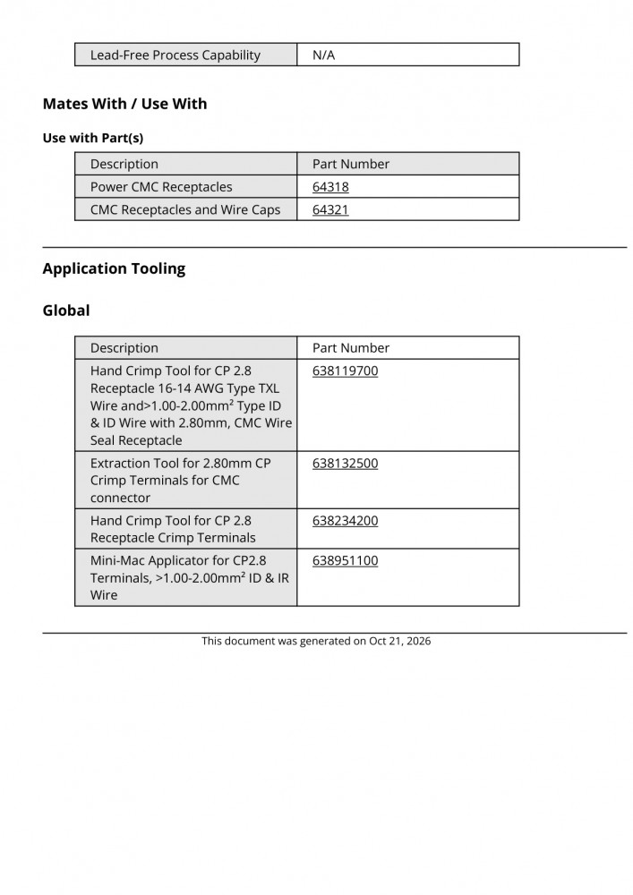 MOLEX 643241139 technical document page 3