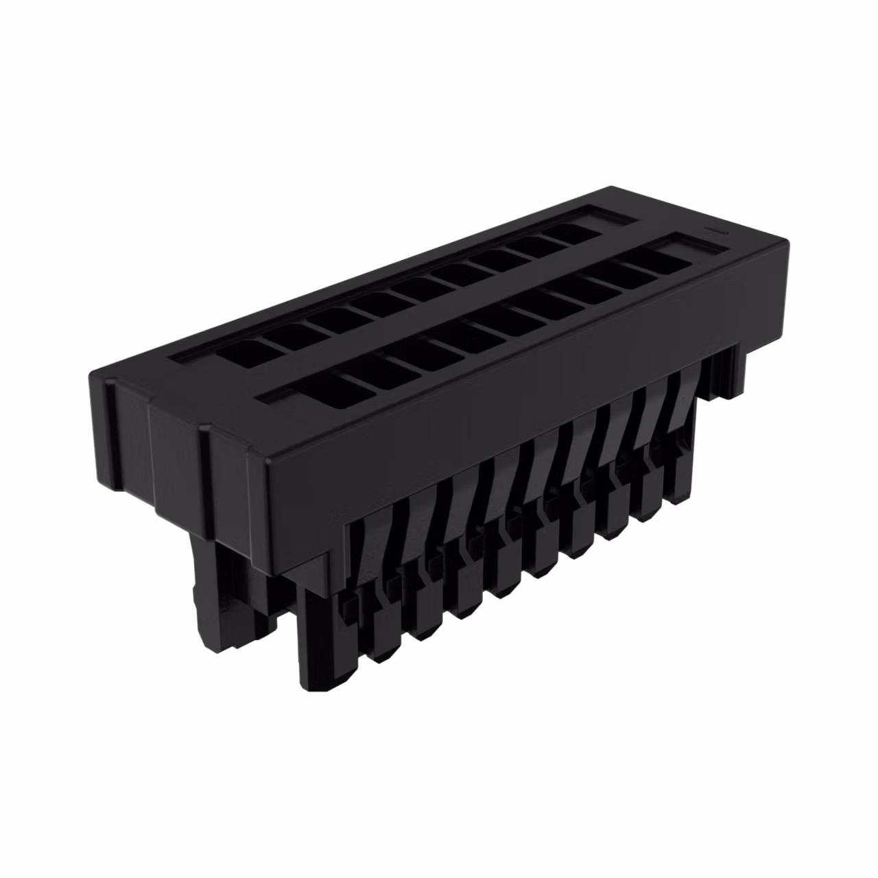 Zero-Hachi Receptacle Housing, 0.80mm Pitch, Dual Row, Friction Lock, 18 Circuits, Black for sale