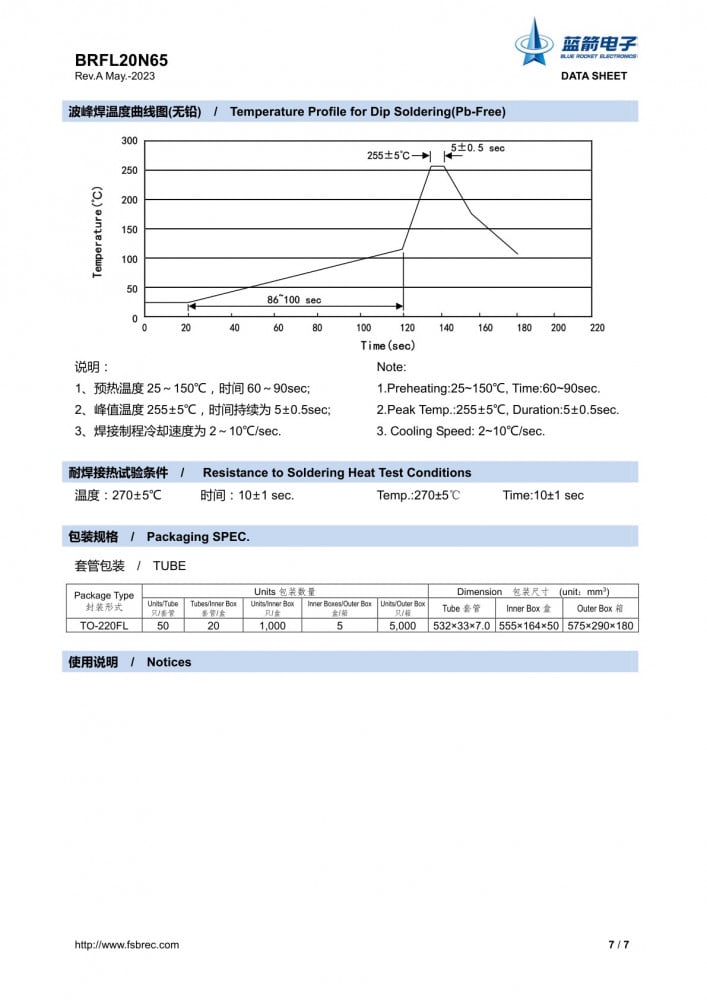 BRFL20N65 datasheet page 7