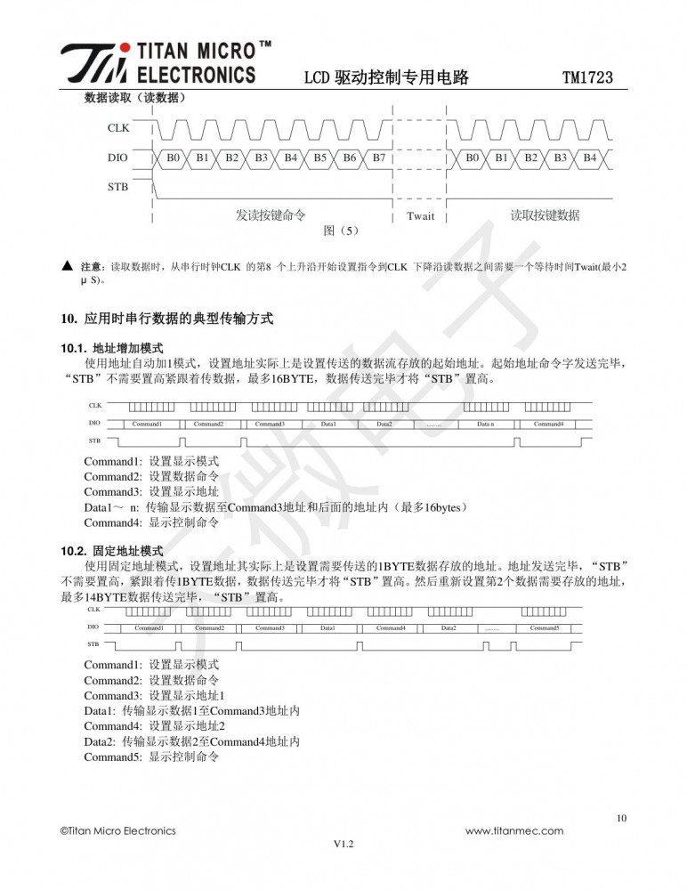 TM1723 datasheet page 10