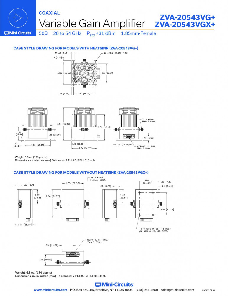 ZVA-20543VG+ datasheet page 7