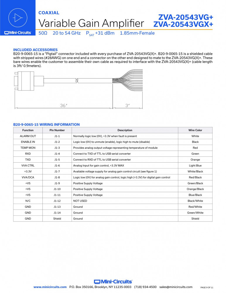 ZVA-20543VG+ datasheet page 9