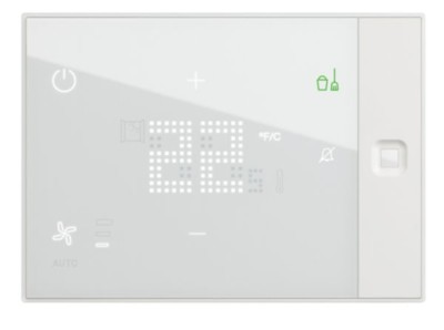 UXone flush mounting Hotel Thermostat 230V in white color  with DND MUR for sale