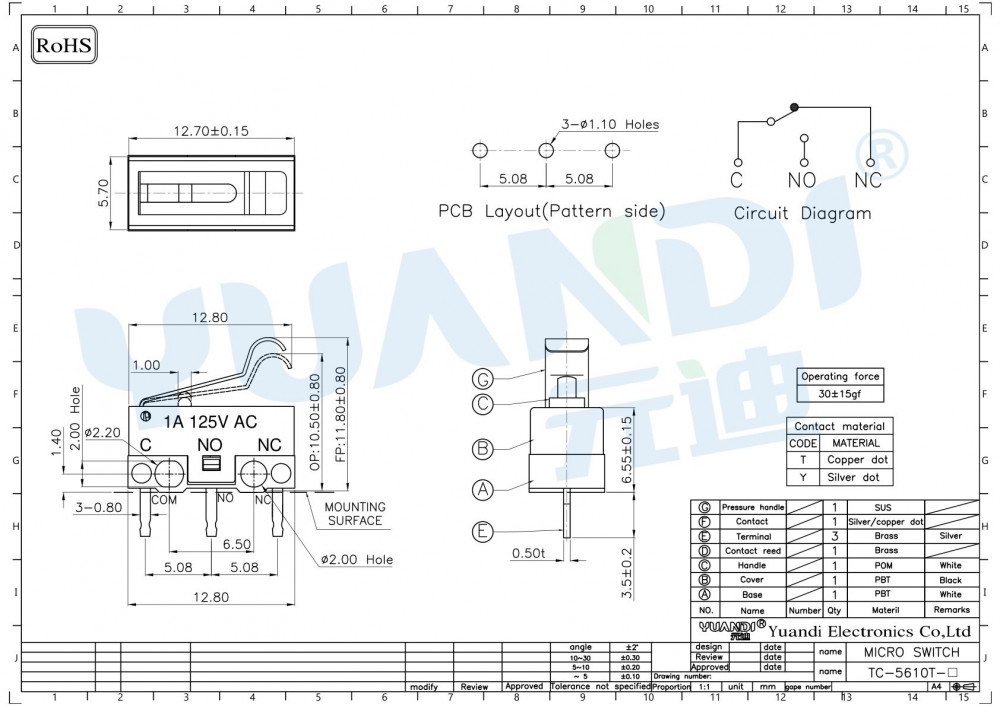 TC-5610T-T technical document preview