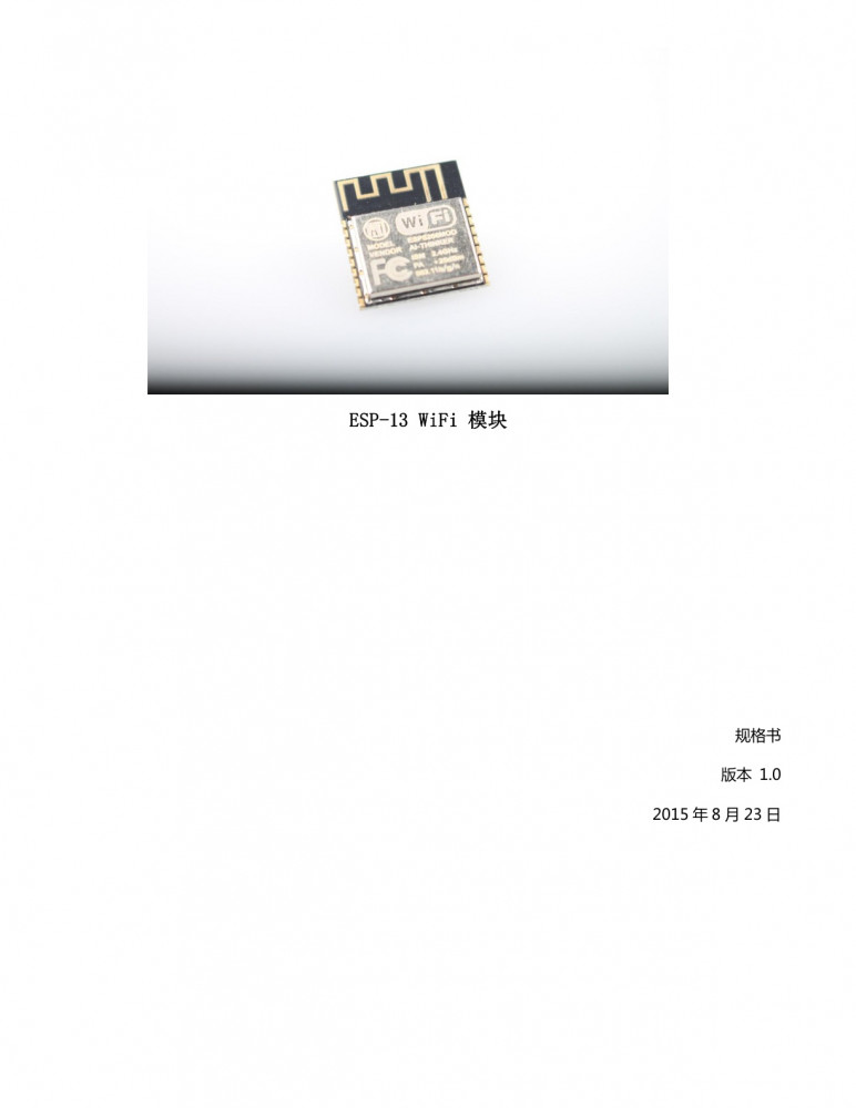 ESP-13 datasheet page 1