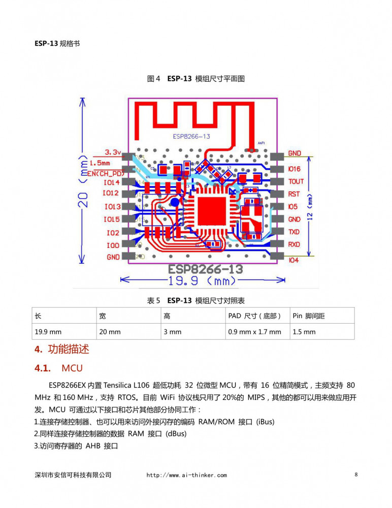 ESP-13 datasheet page 10