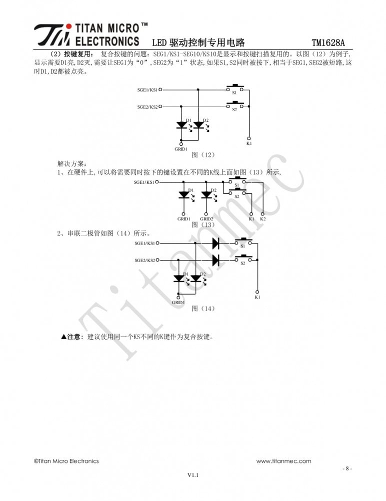TM1628A document page 8