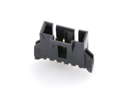 2.54mm Pitch SL Header, Single Row, 3.05mm Pocket, Vertical, Shrouded, with Press-Fit Plastic Peg, 9 Circuits, 0.76µm Gold (Au) Selective Plating, Tin (Sn) Tail Plating
