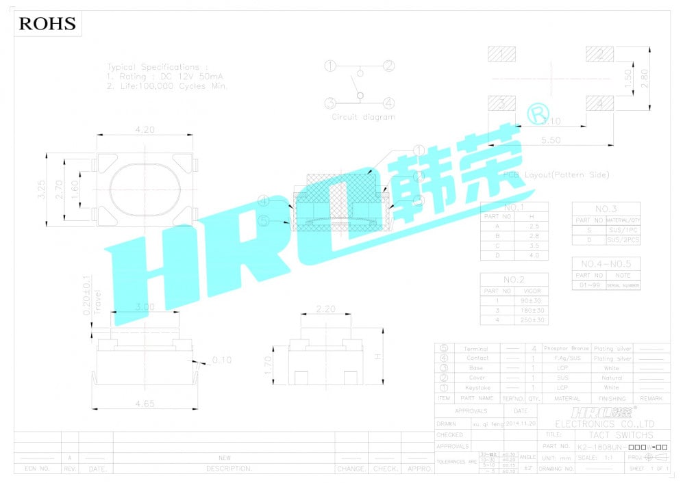 K2-1808UN-D4SW-01 technical drawing