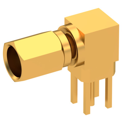 SSMC / RIGHT ANGLE PLUG FEMALE GOLD for sale