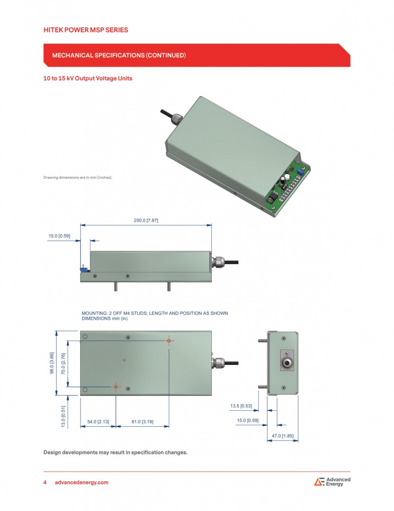 MSP Series technical document page 4