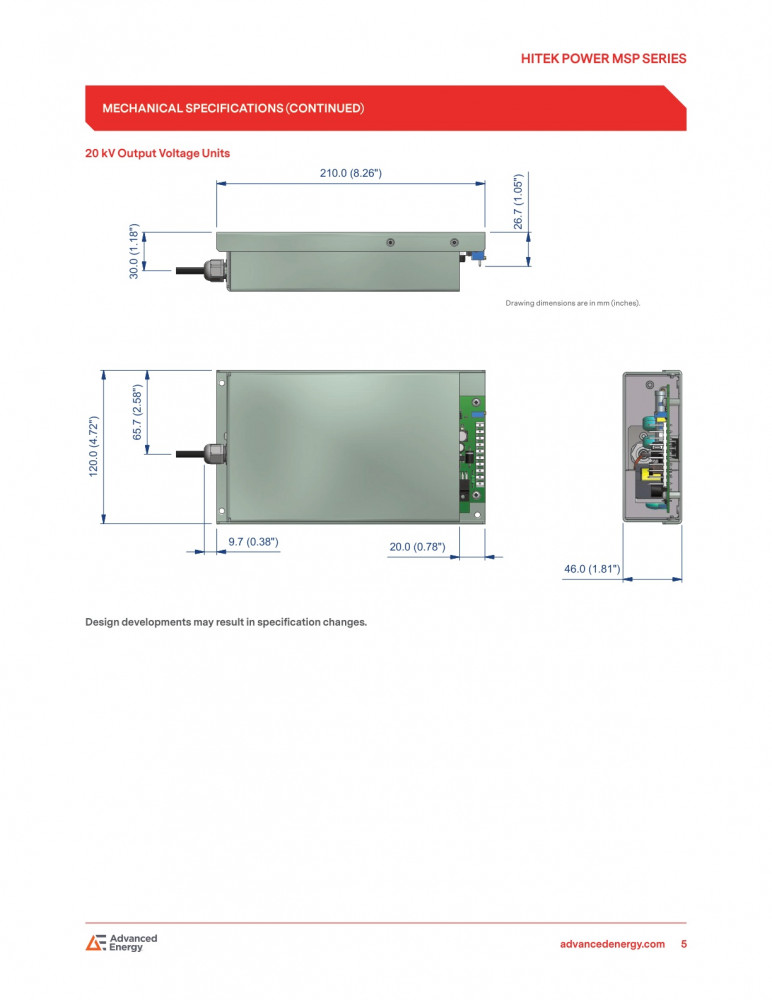 MSP Series technical document page 5