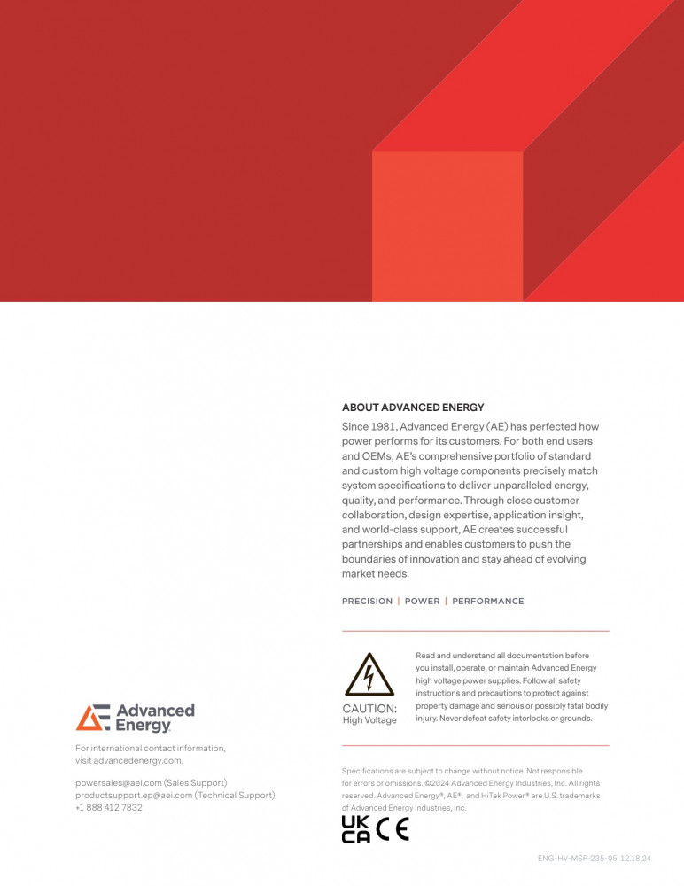 MSP Series technical document page 8