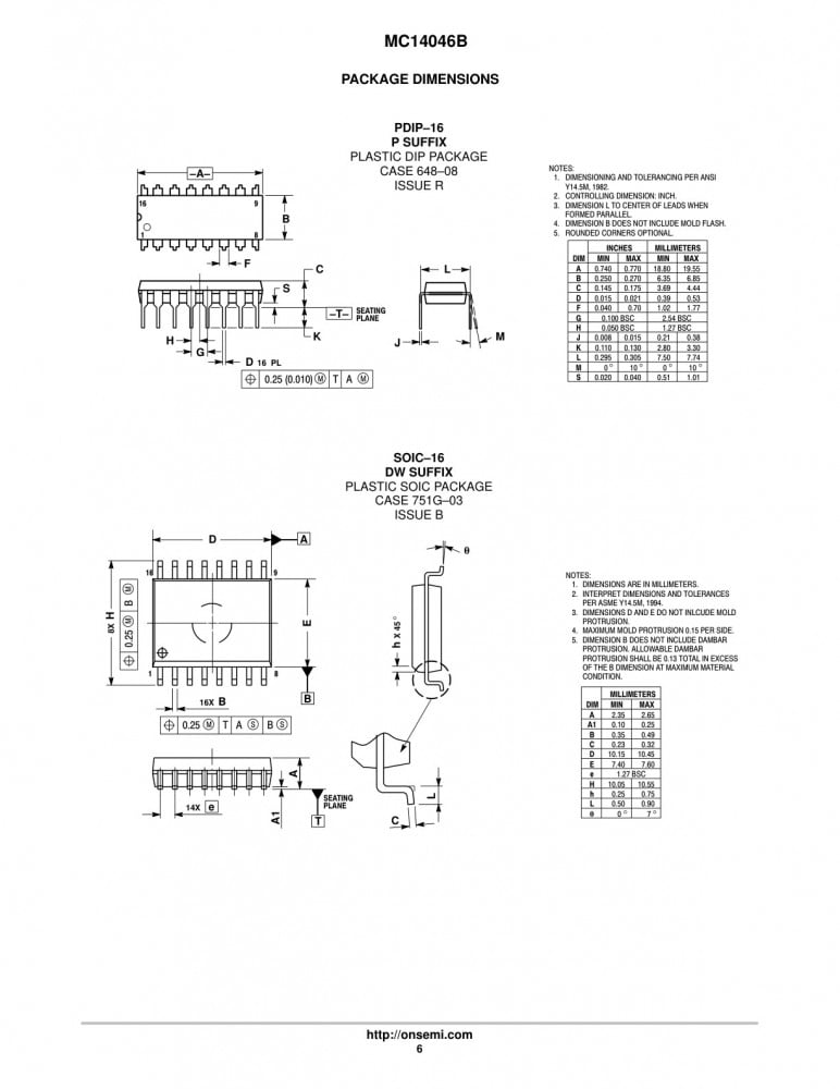 MC14046B datasheet page 6