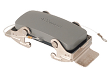 Heavy-Duty Standard (STD) Cover, Die-cast Aluminum, with 2 Levers, with Gasket, Size 32B «77x62», Grey for sale
