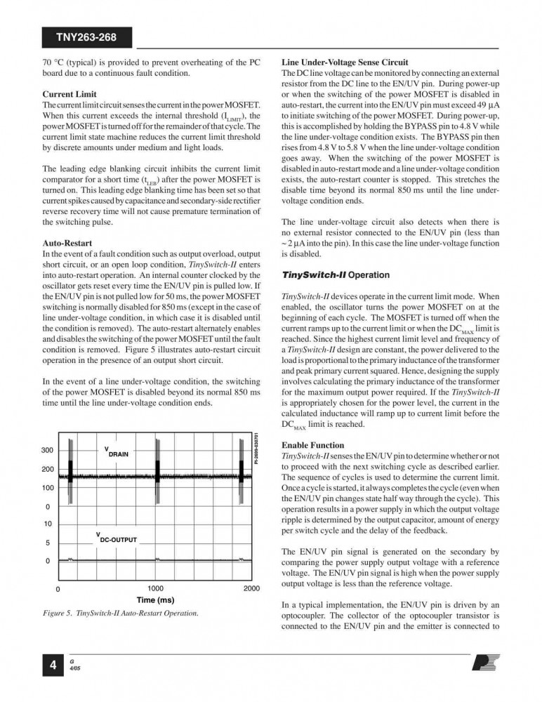 TNY268PN technical document page 4