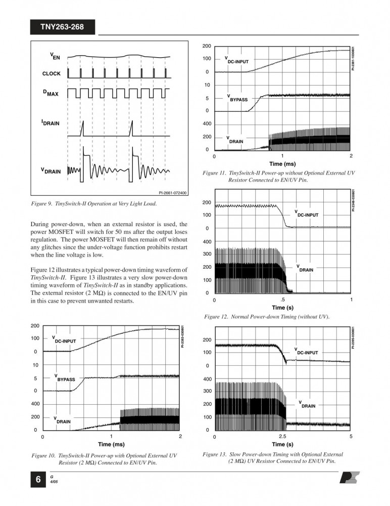 TNY268PN technical document page 6