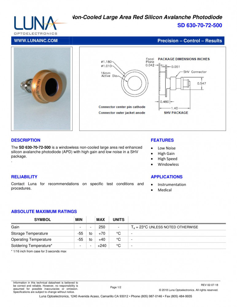 630-70-72-500 technical document page 1