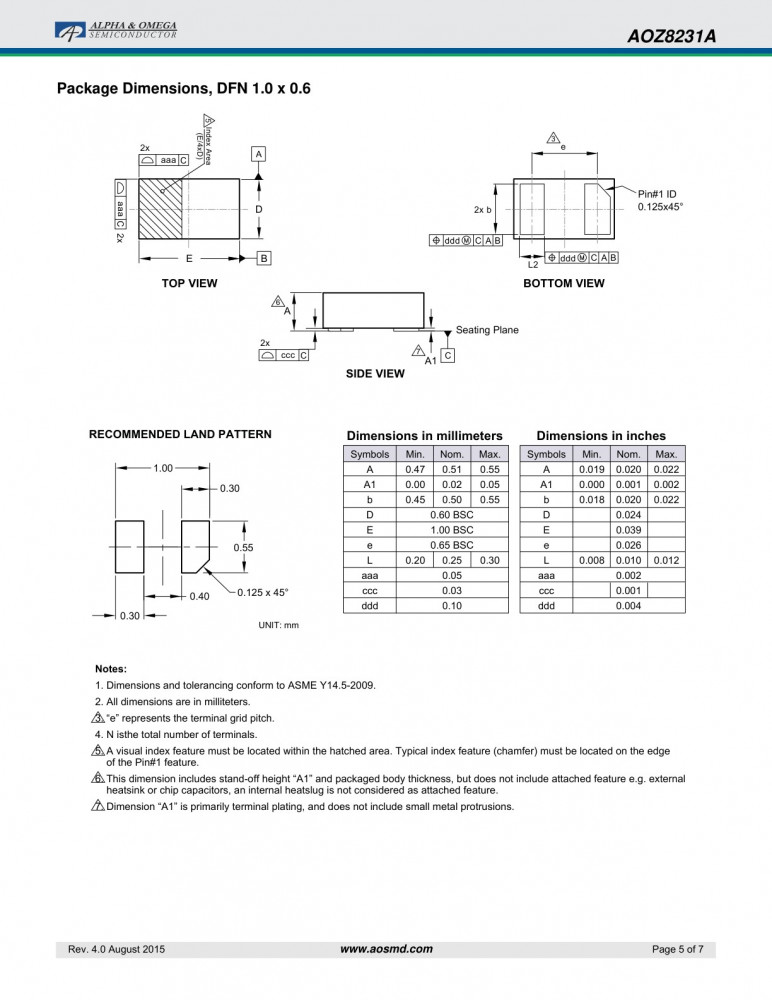 AOZ8231ADI-12 datasheet page 5