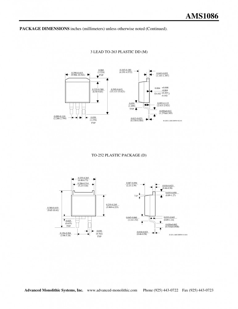 AMS1086 datasheet page 8