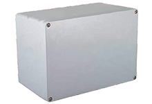 Enclosure, Die-cast Aluminum, S-8100 Series, without External Mounting Flanges, 330 x 230 x 181mm Outside Dimensions, Light Grey RAL 7035 for sale