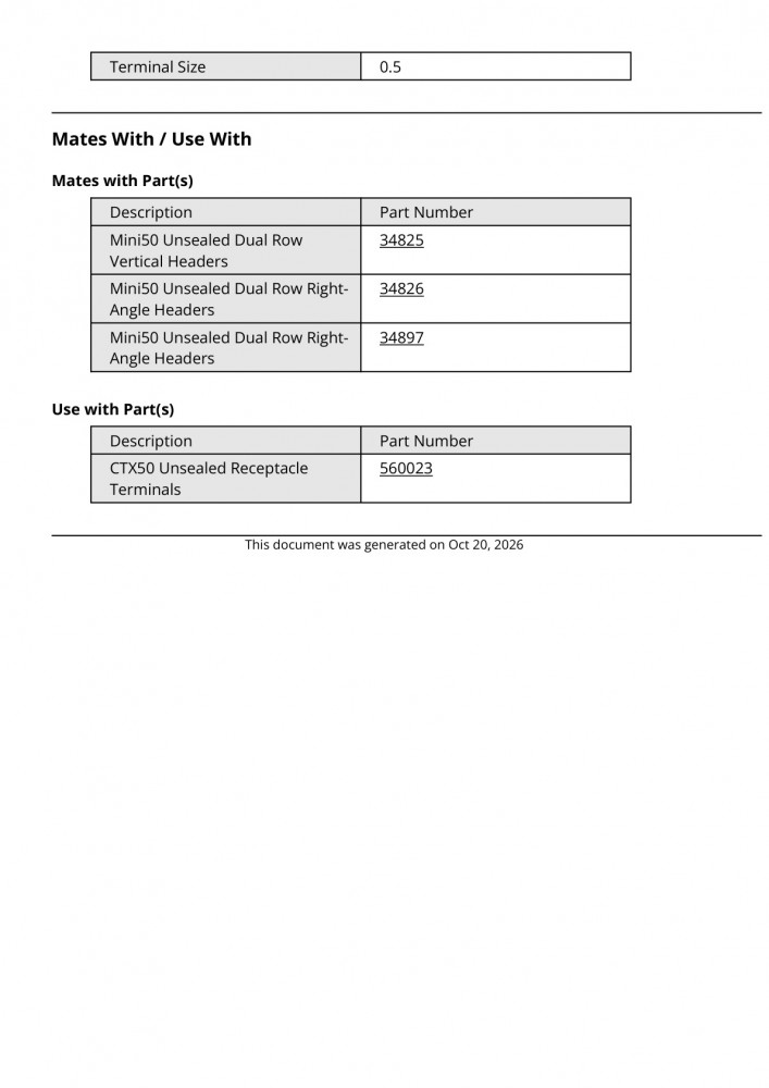 MOLEX product document preview, page 3