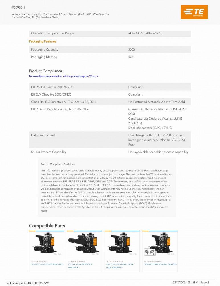 926980-1 technical drawing page 2