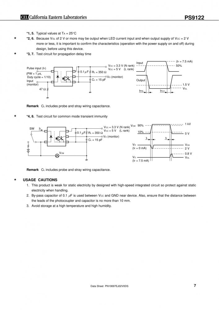 PS9122 datasheet page 7