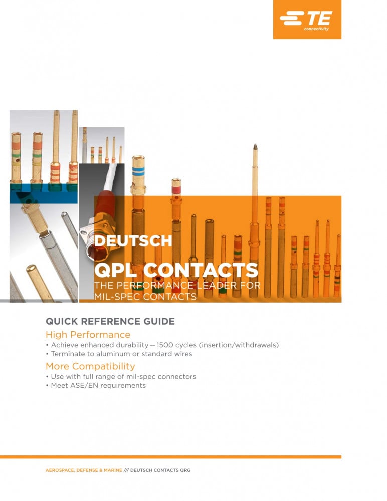 TE DEUTSCH QPL contacts guide page 1