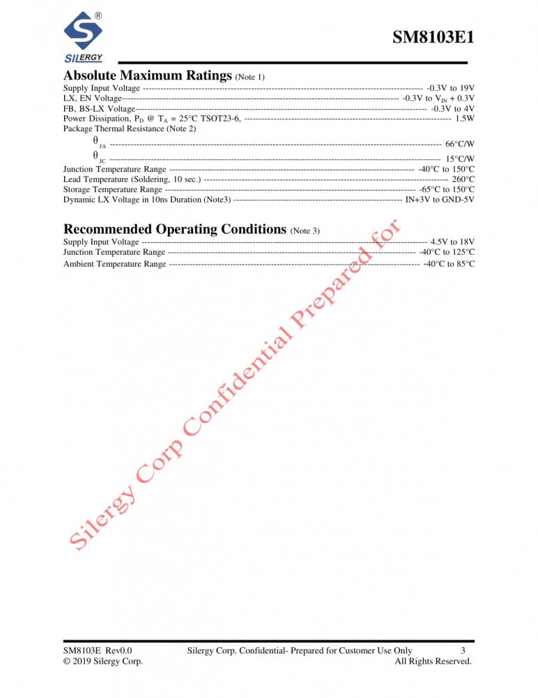 SM8103EADC datasheet page 3