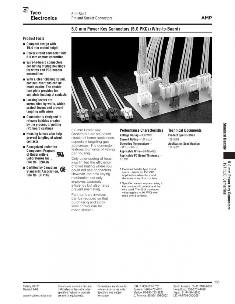 TE Connectivity 5.0 PKC technical document page 1