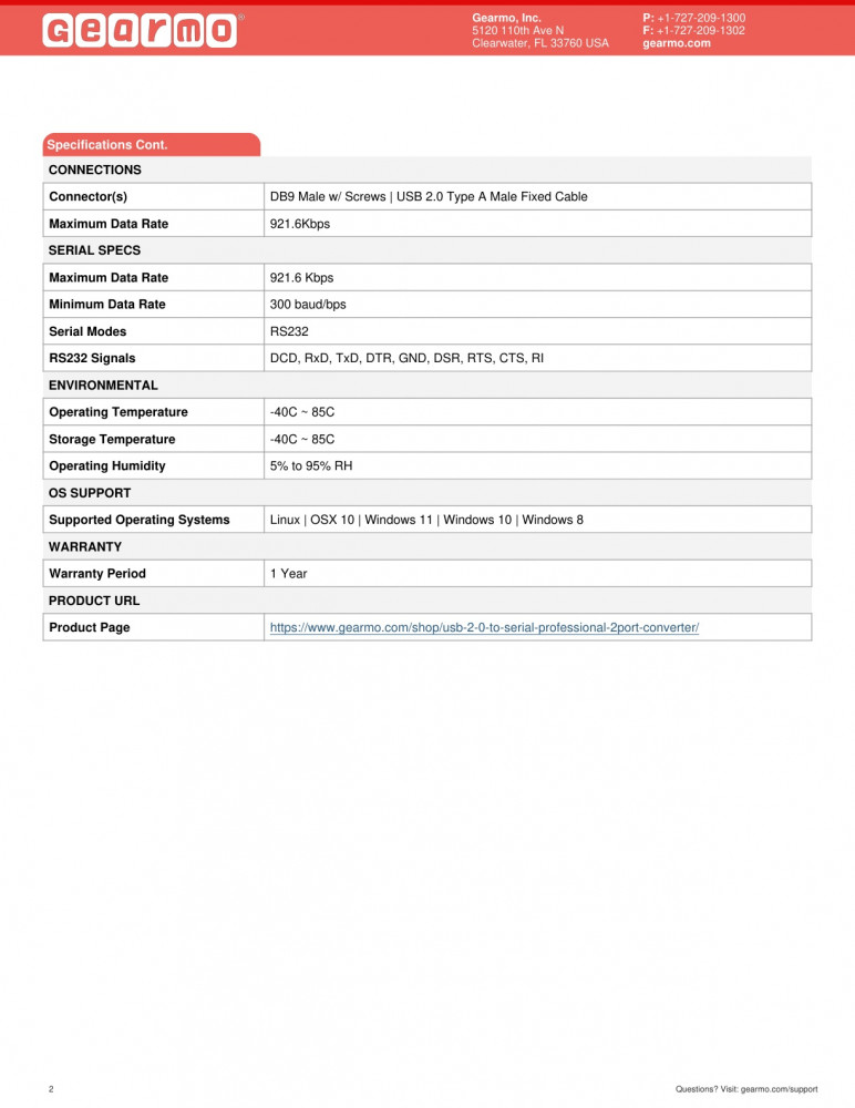 USA-FTDI2X technical document, page 2