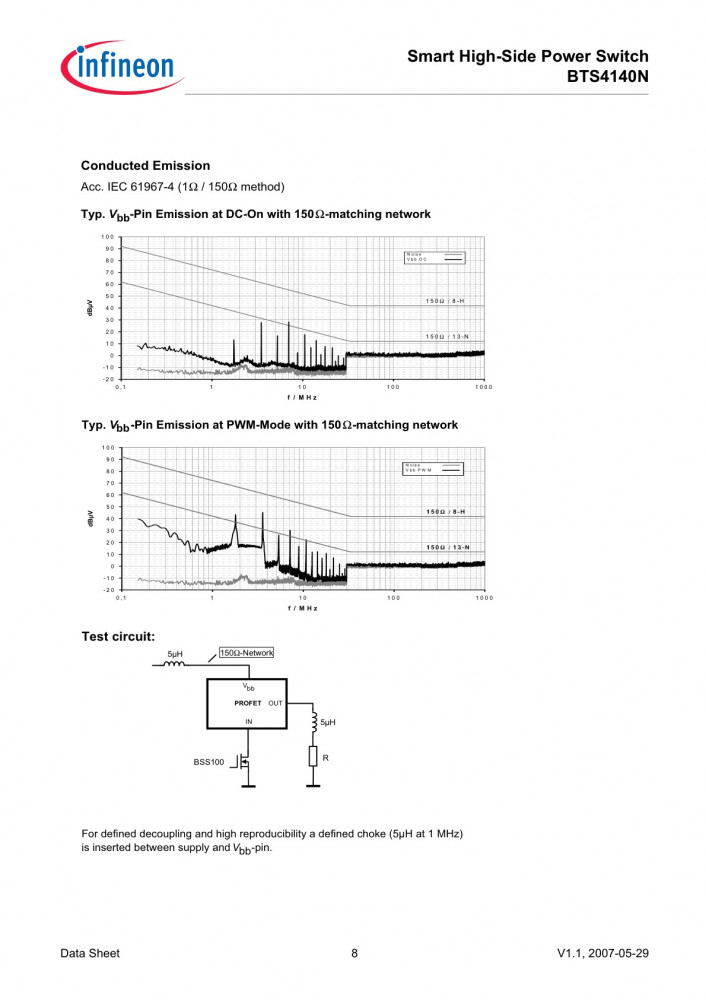 BTS4140N datasheet page 8
