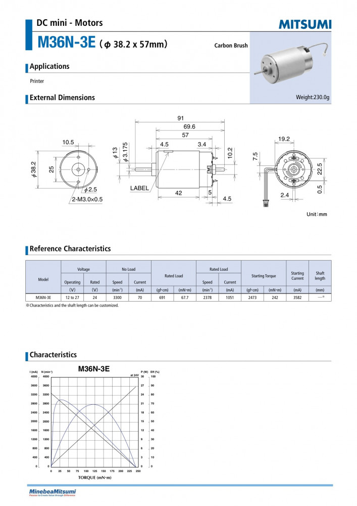 M36N-3E technical document page 1
