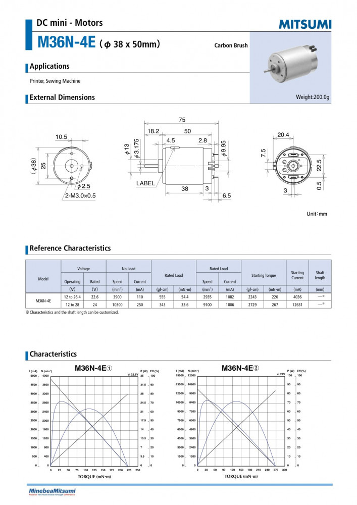 M36N-3E technical document page 2