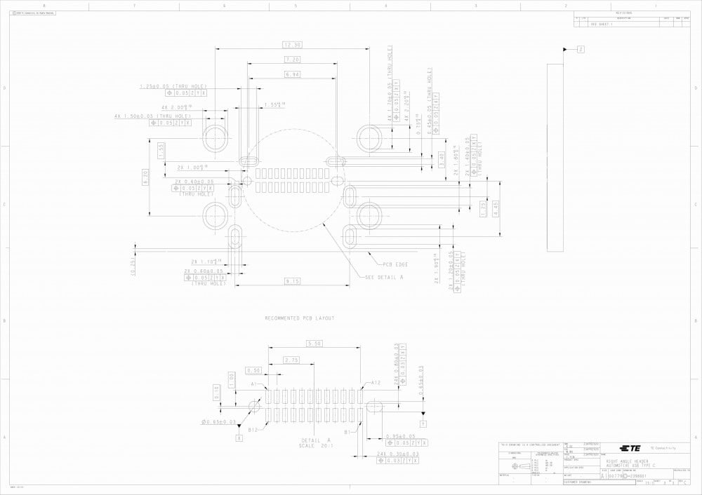TE Connectivity 2398001-1 technical drawing page 3