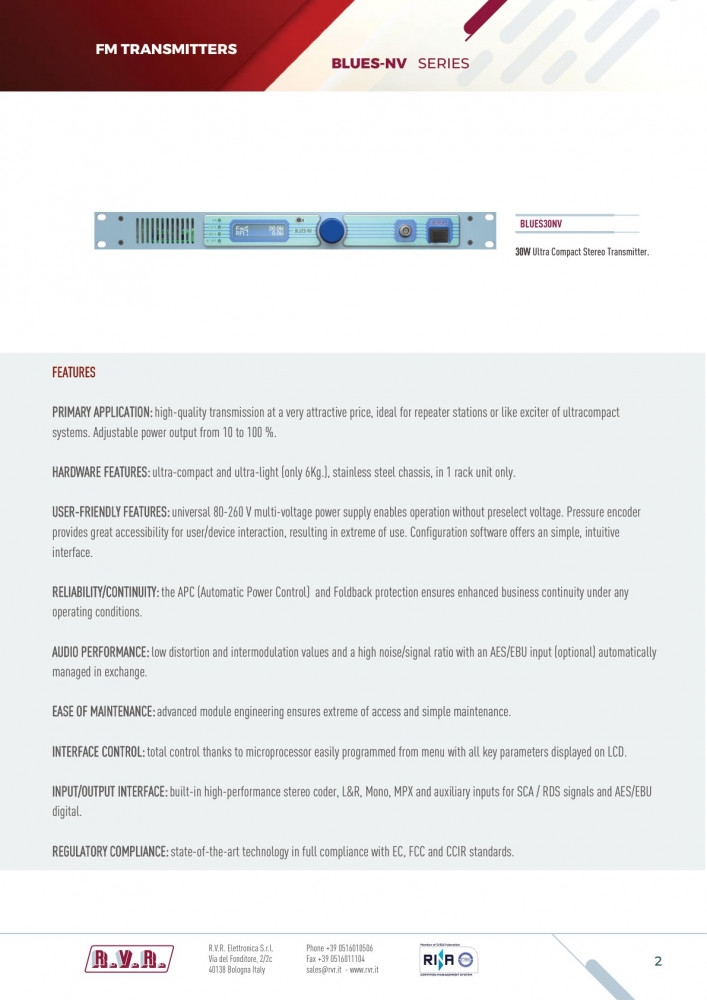 BLUES30NV technical document, page image 2