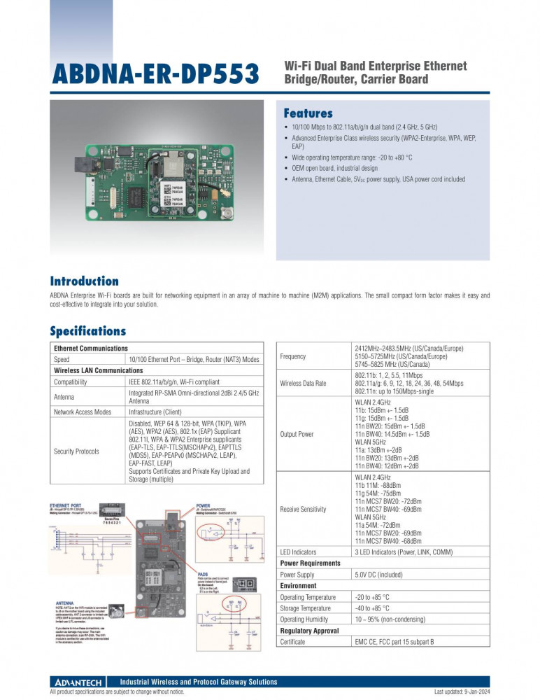 ABDNA-ER-DP553 product documentation page 1