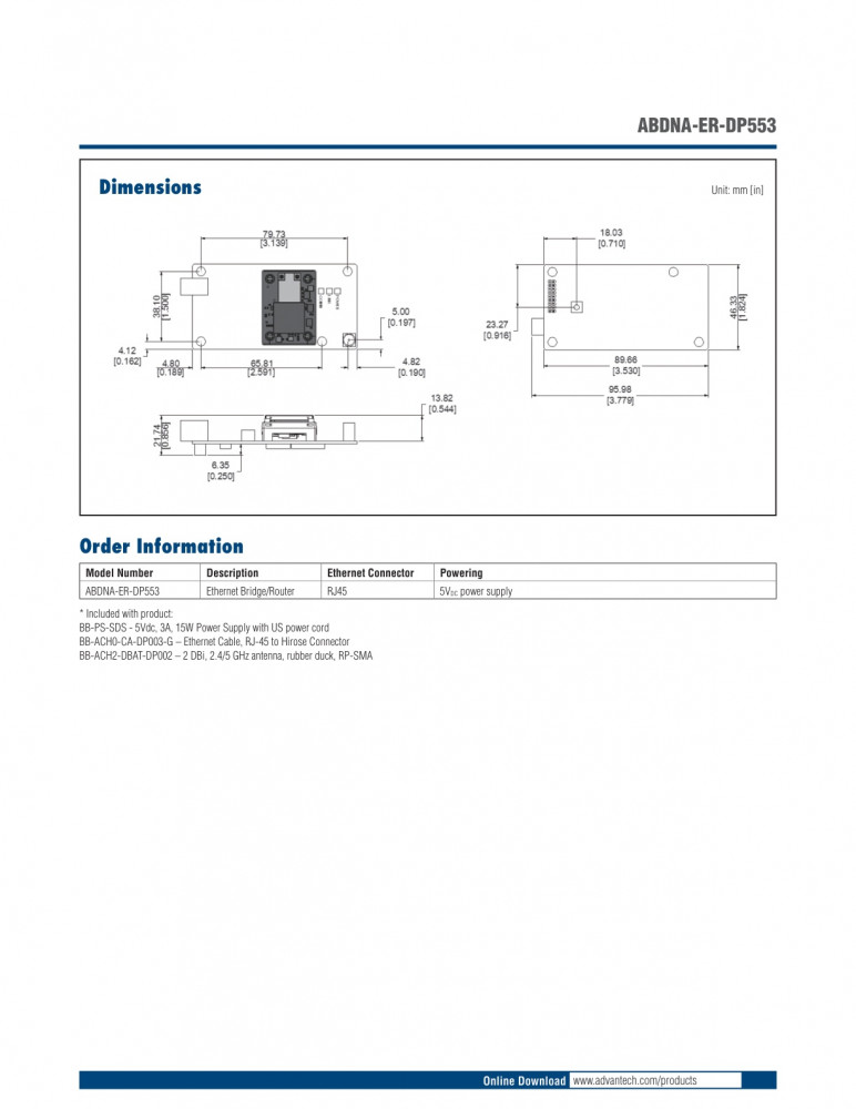 ABDNA-ER-DP553 product documentation page 2