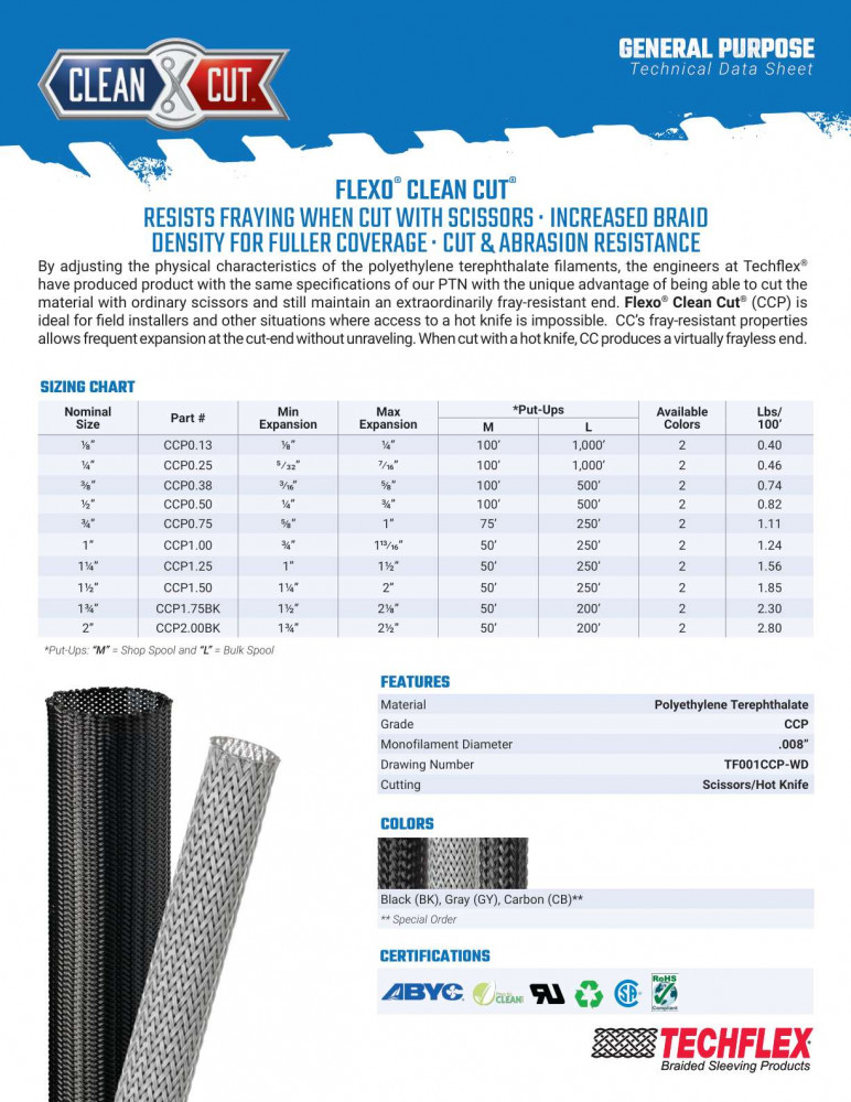 CCP0.13BK100 product documentation, page 1
