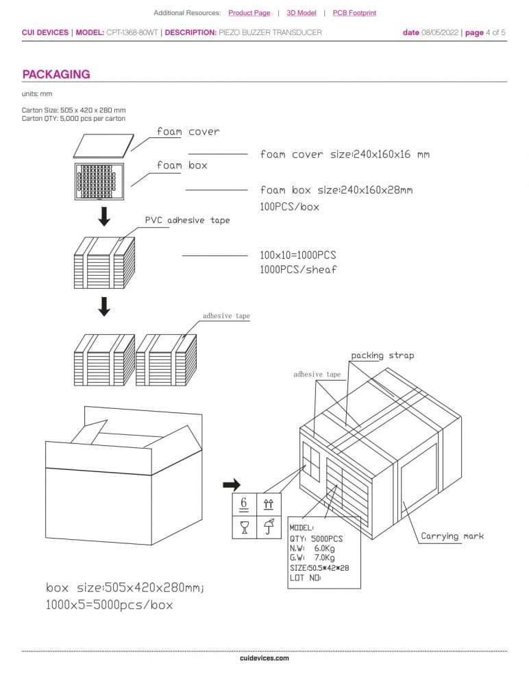 CPT-1368-80WT datasheet page 4
